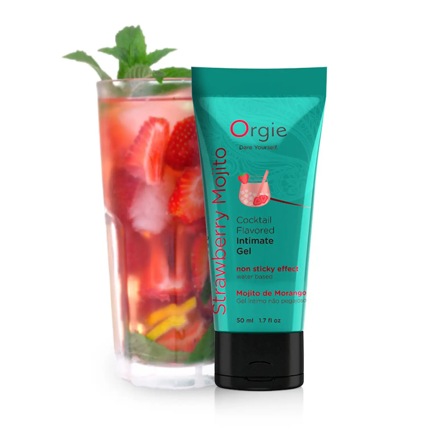 Съедобный лубрикант коктейль Клубничный мохито Orgie